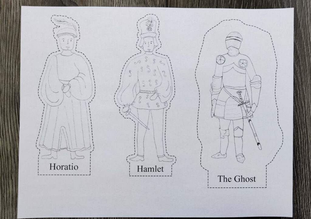 Hamlet Coloring Sheet Set - Bluebirds and Blackberries Studio